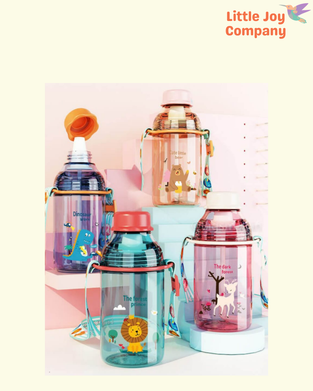 KIDS ANIMAL PP BOTTLE - Little Joy Company