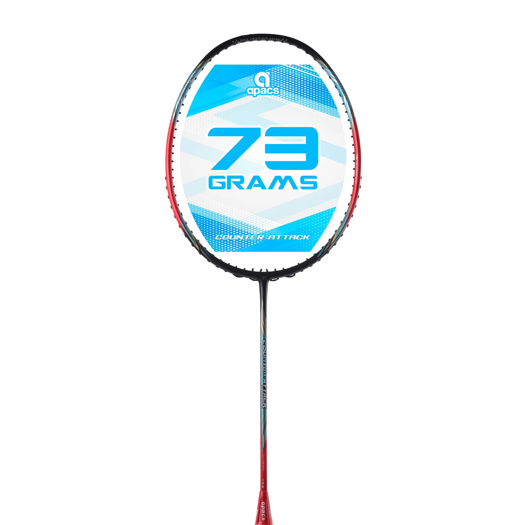 Apacs Counter Attack Badminton Racquet - (Red/Black) - Warrior Sports ...