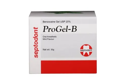 SEPTODONT PROGEL B, 20 % BENZOCAINE TOPICAL ANAESTHETIC GEL (30 GM ...
