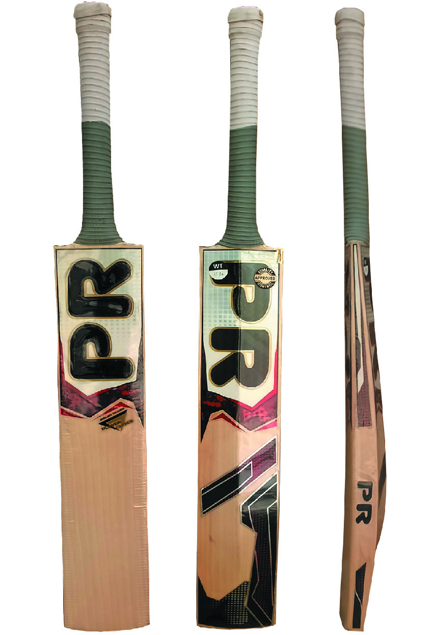 PR Player Choice English Willow Cricket Bat (Short Handle) - Three Wickets