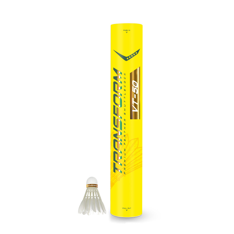 Transform VT 50 Badminton Feather Shuttlecock - (Speed 76) - Warrior ...