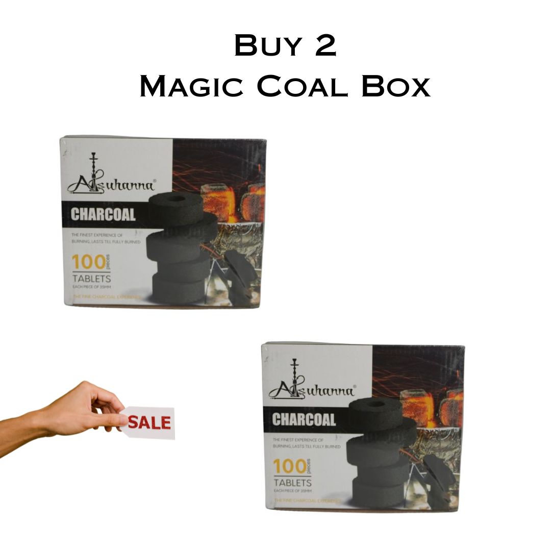 Pack Of 2 Magic Coal Box - The Hookah Shop