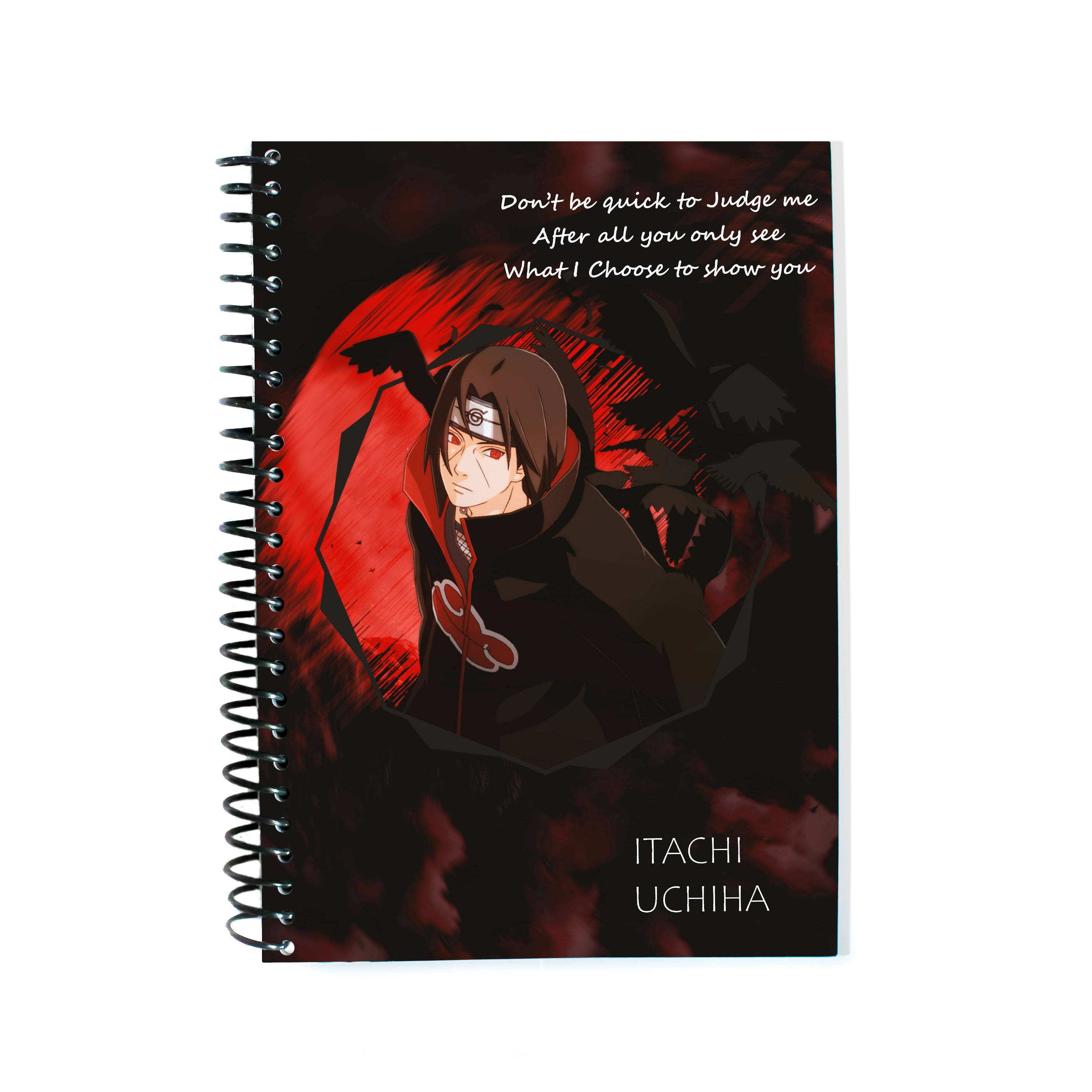 Itachi Uchiha (Naruto) Spiral Notebook A5 & A4 - Poster World
