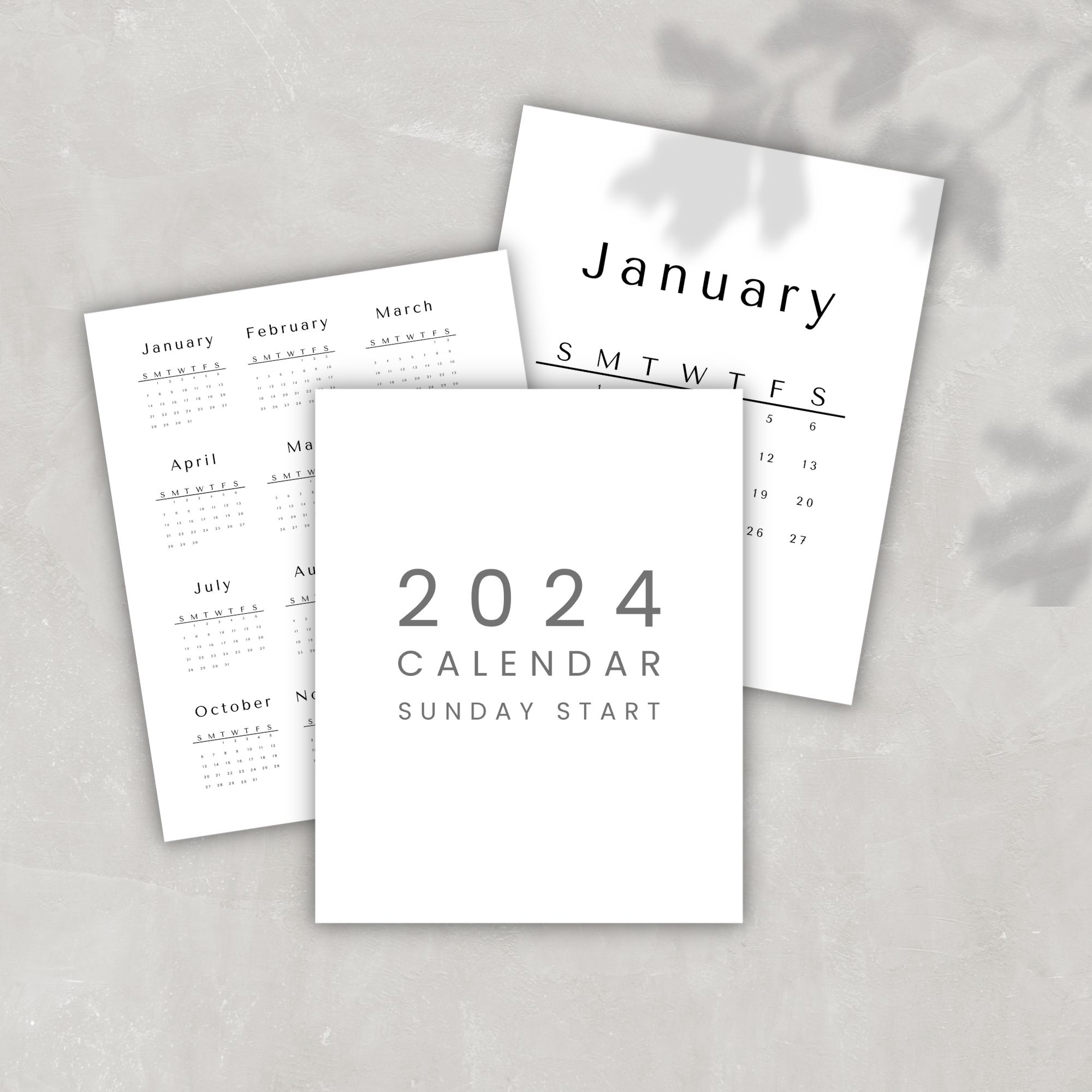 2024 Sunday Start Calendar - Organize Your Year Ahead