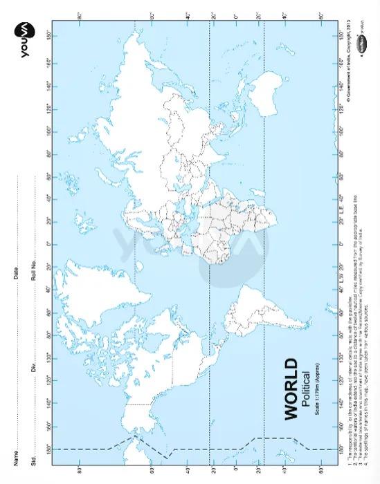 Blank World Political Map Printable, Blank World Outline Maps