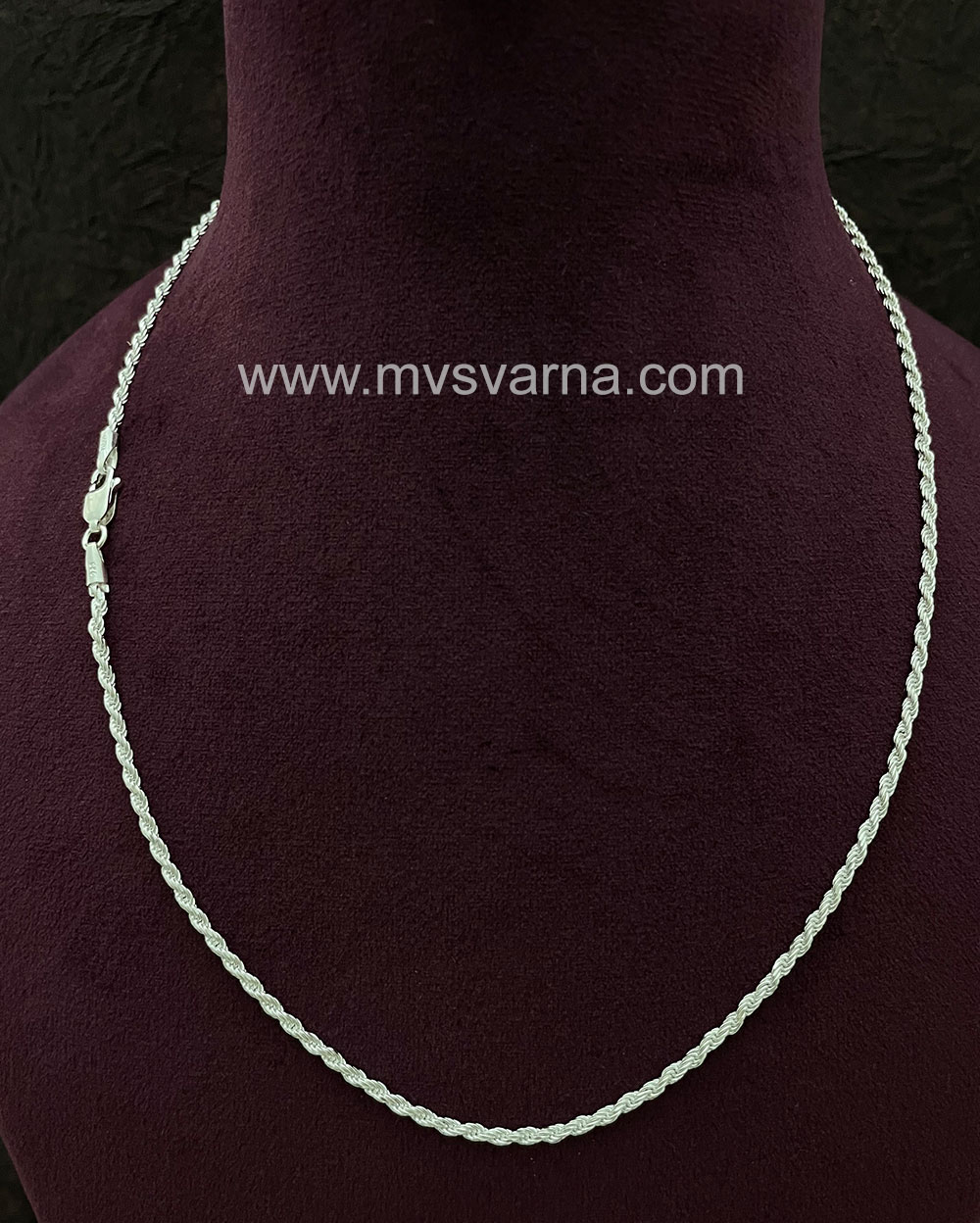 Rope Silver Chain - MVS VARNA
