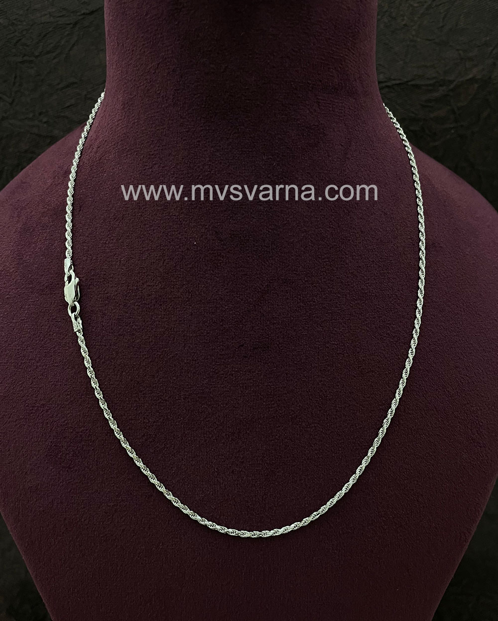 Twisted Silver Chain - MVS VARNA