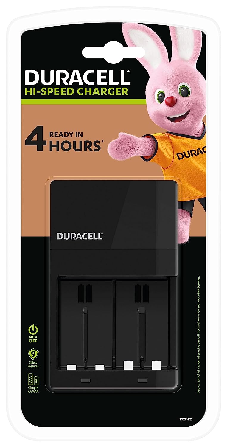Duracell Hi- Speed Charger 4hrs AA/AAA chargers