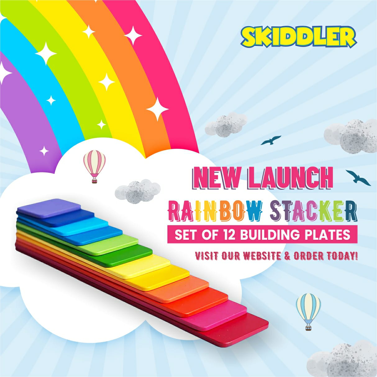 Building Plates set of 12 - Skiddler