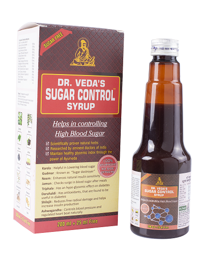Dr. Veda's Sugar Control Ayurvedic Syrup- 225ml-Pack Of 3 - PANASIA ...