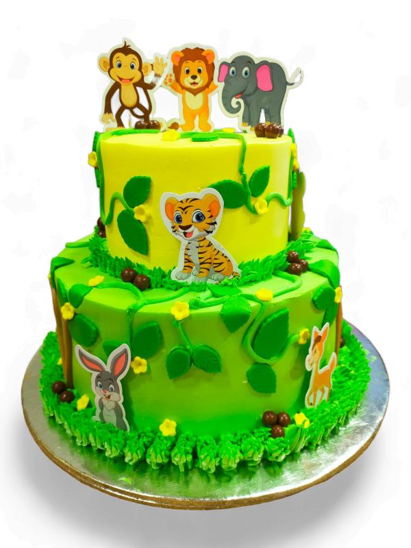 Jungle Theme Cake ( C 108 ) - RR Bakery