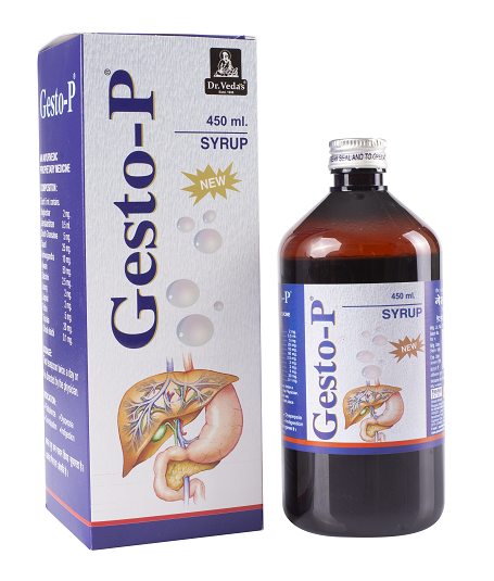 Dr. Veda's Gesto-P Ayurvedic Syrup for Constipation & Indigestion ...