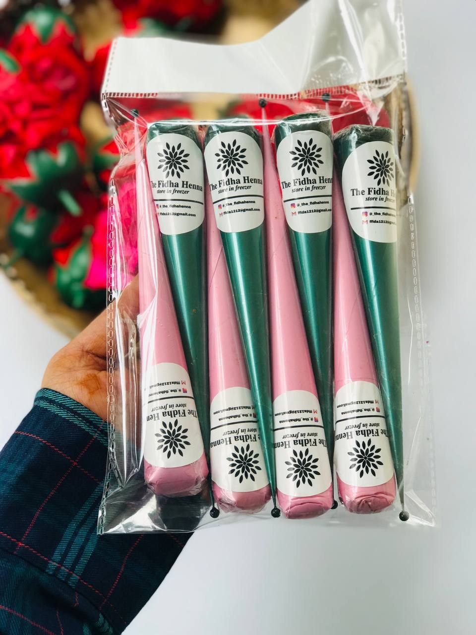 Premium Organic Henna Cones - Natural & Skin-Friendly