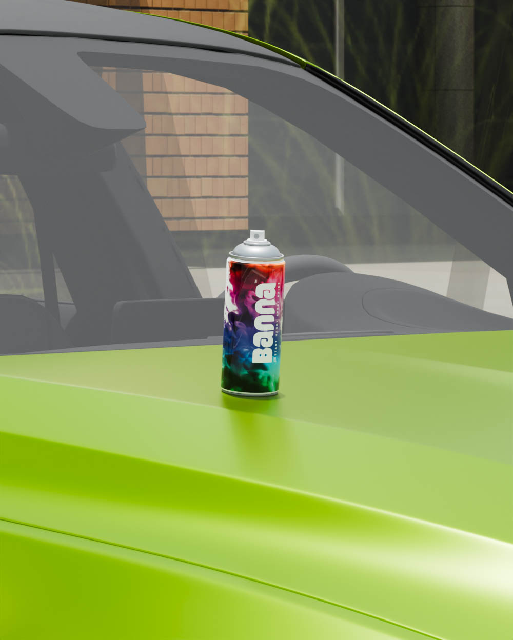 Green Cocktail Chevrolet Automotive Spray Paint - Banna Aerosol