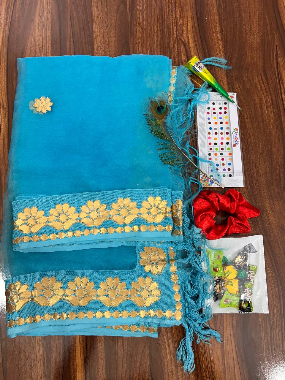Rakhi Teej Hamper Of 6 Items (SKU066) - TITLEE DUPATTA'S