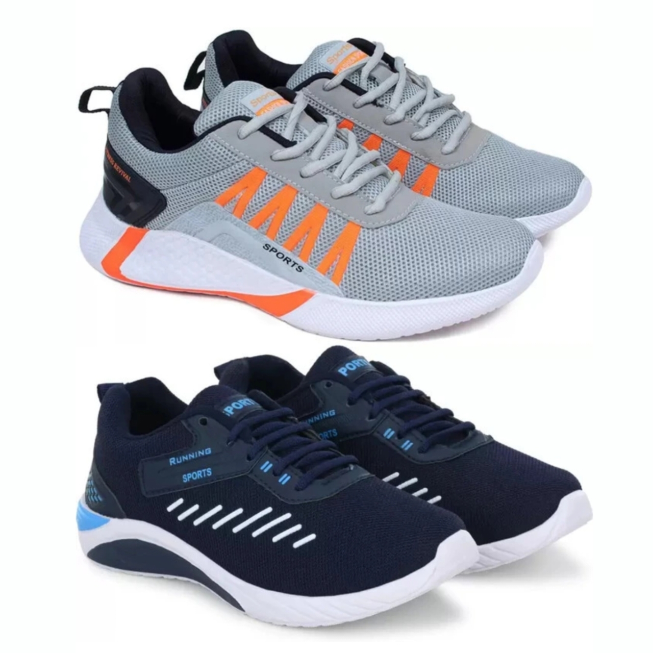 Men's Sports Running Shoes - Combo Pack (2 Pairs) - MALLU BAZAAR
