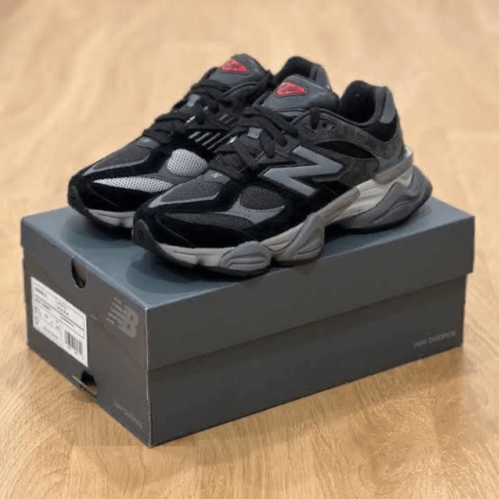 Shop New Balance 9060 Black Castlerock - First Copy Shoes