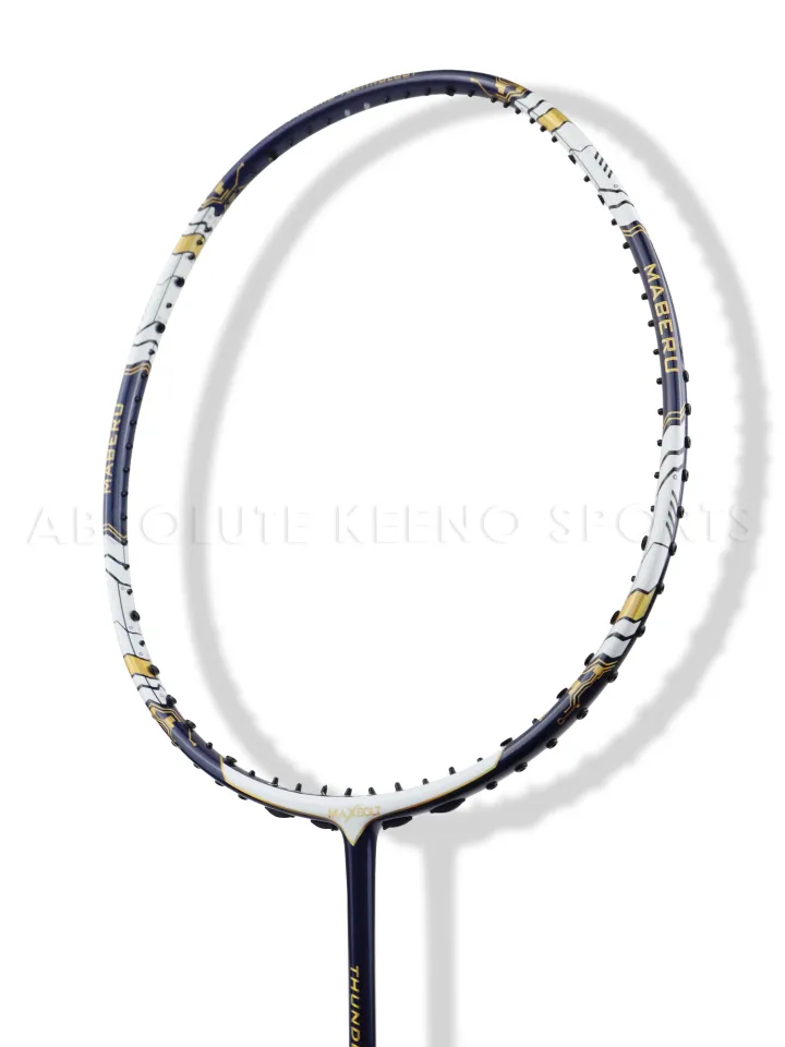 Maxbolt Thunderbolt Badminton Racquet - (White/Navy) - Warrior Sports ...