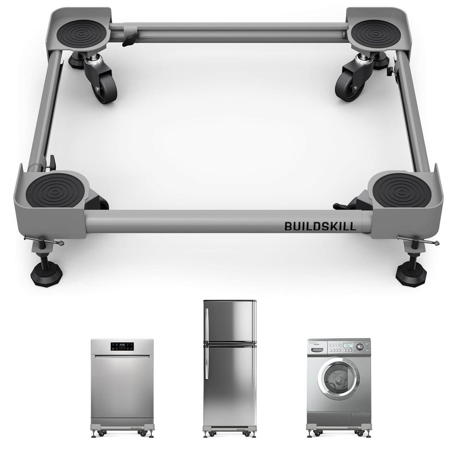 LG 160kg Load Capacity Washing Machine Stand | 360° Rotating Wheels ...
