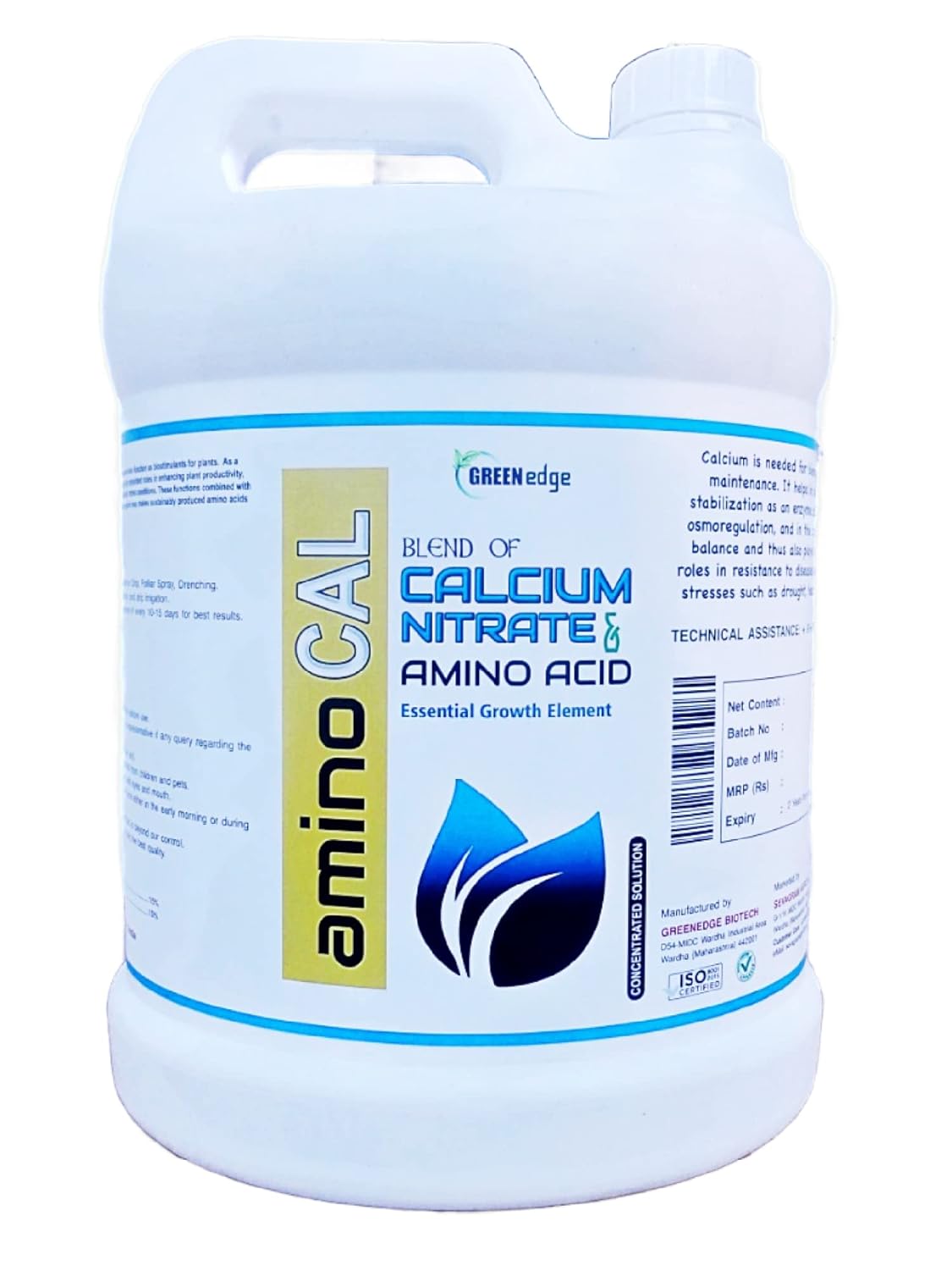 Greenedge Organic AMINOCAL (Calcicum Nitrate: Amino Acid Chelated ...