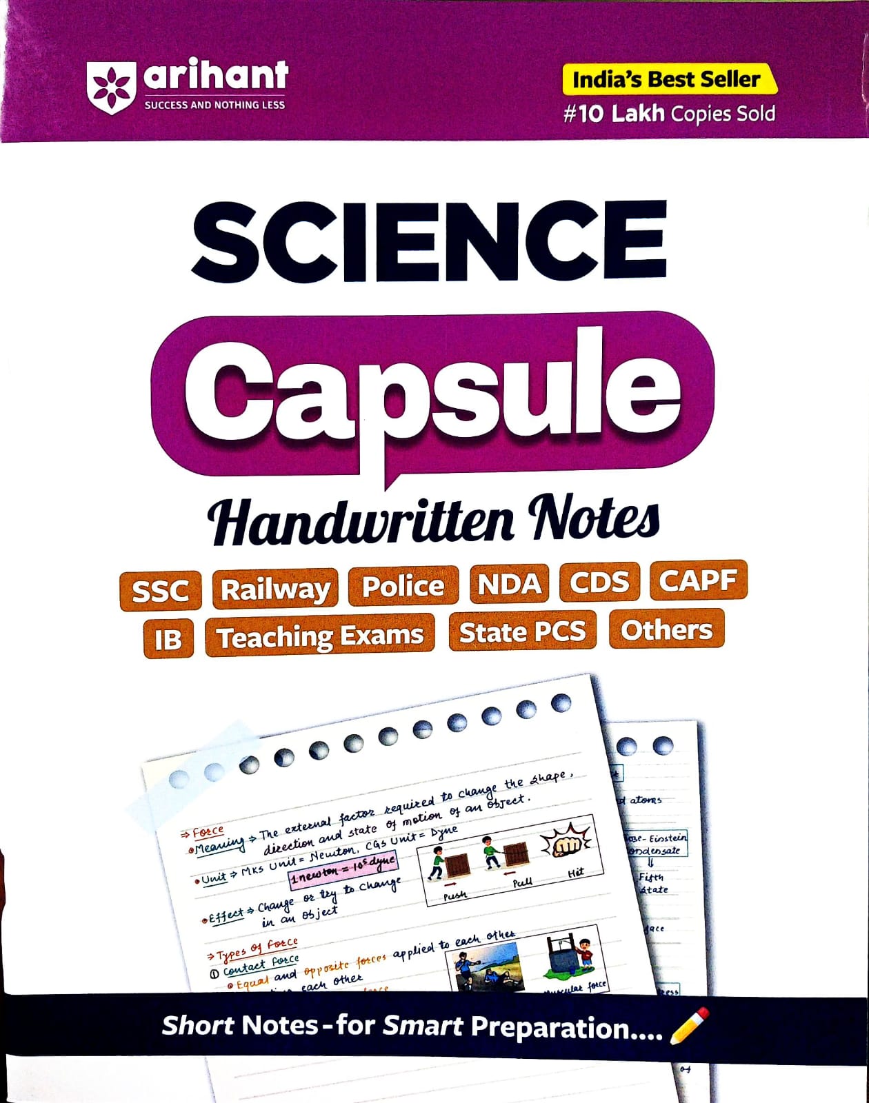 Science capsule hand written book by arihant Publication in english ...