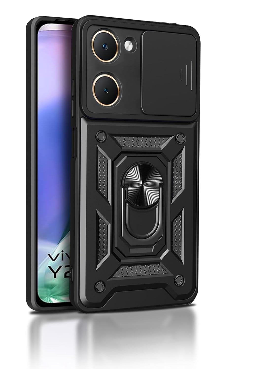 Tough Armor Sliding Camera Shield & Ring Holder Case