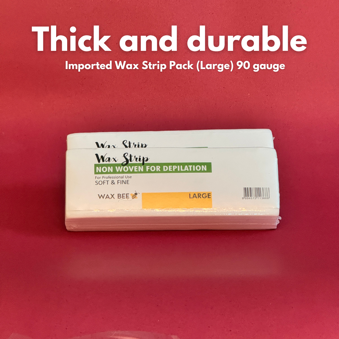 WaxBee Imported Wax Strips Pack Large (thick) - Wax Bee - Your Skin Partner