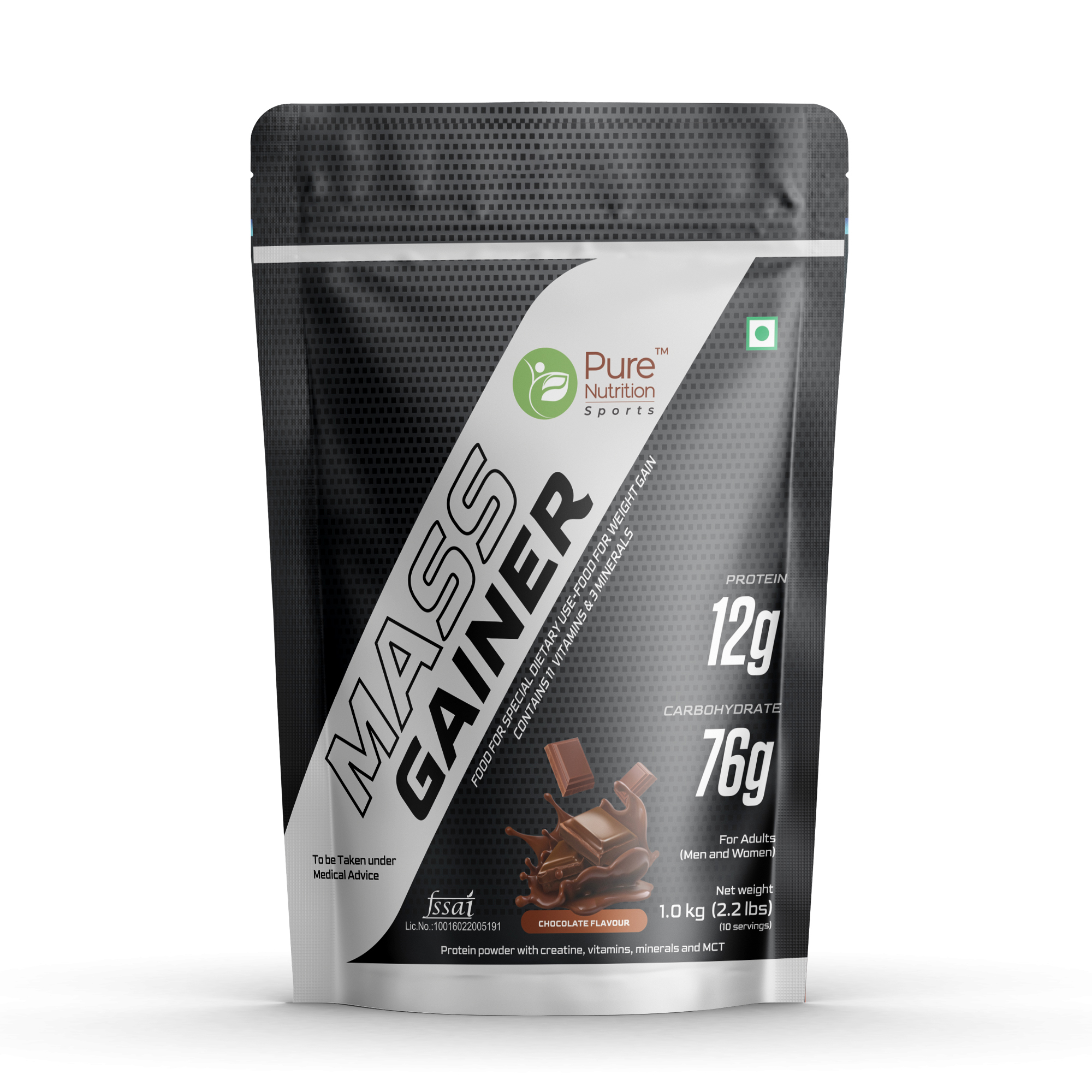 Pure Nutrition Sports Mass Gainer 1Kg - HealthXP