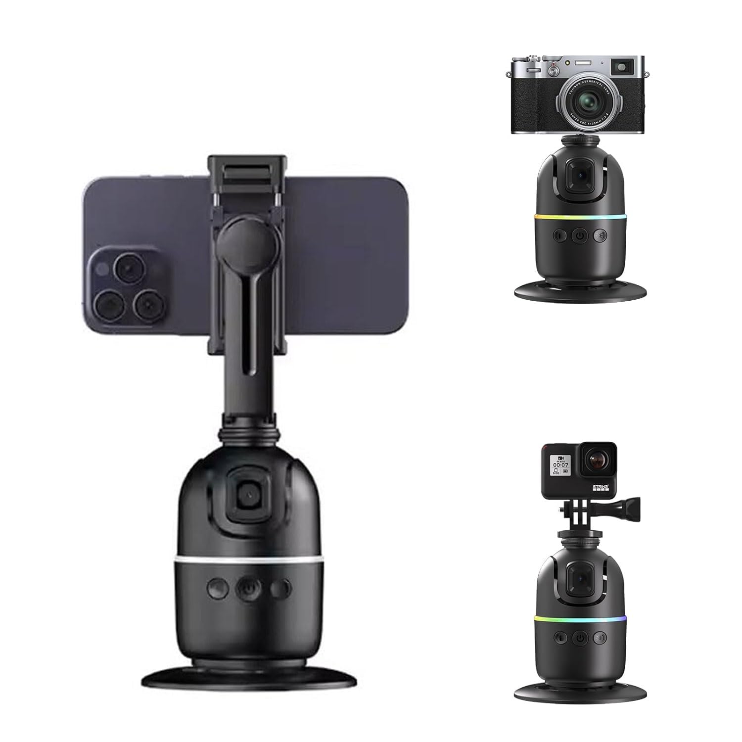 GIFTMAX Auto Face Tracking Phone Holder for Phone, GoPro, Compact ...