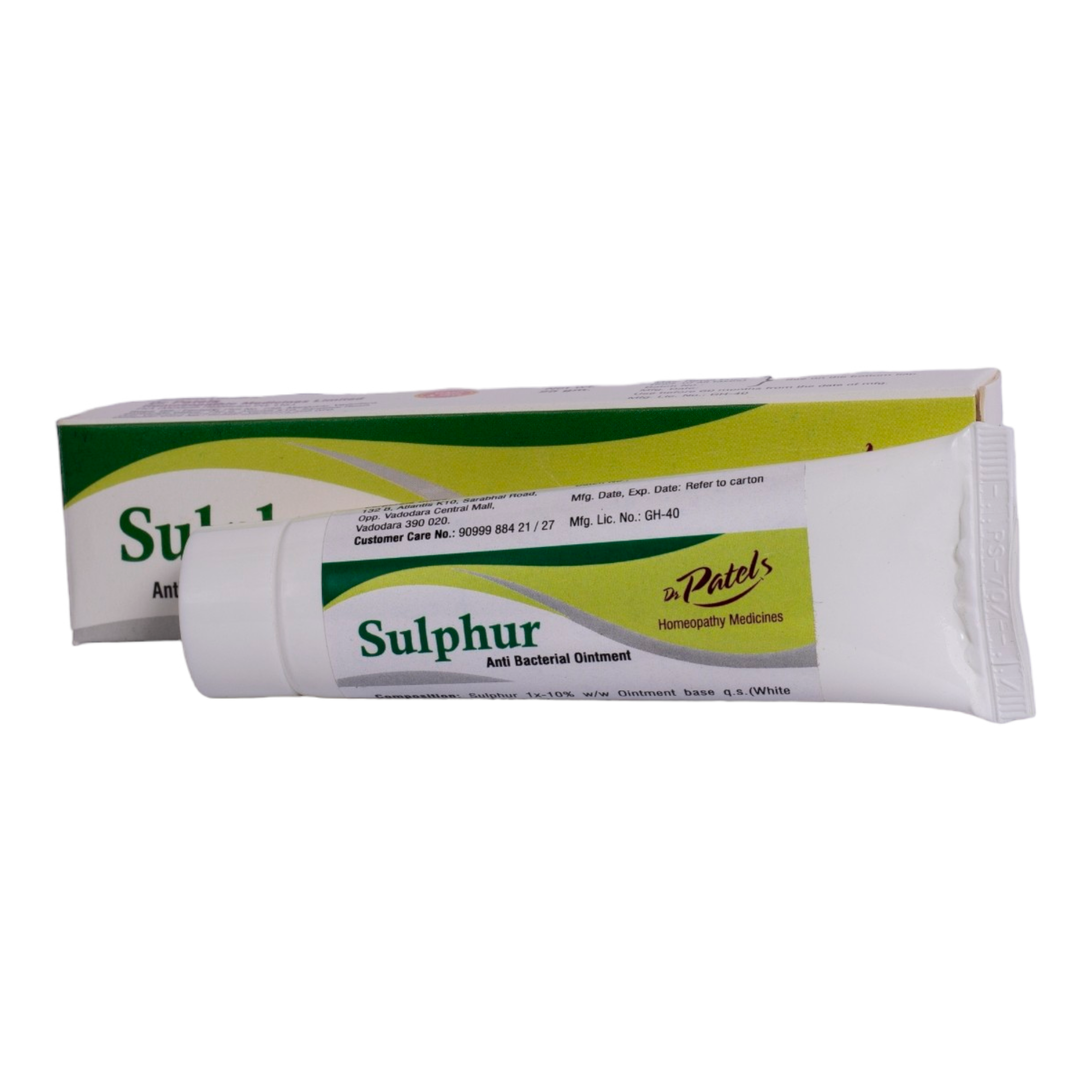 SULPHUR OINTMENT - Antibacterial Ointment - Dr.Patels Homeopathic Medicines