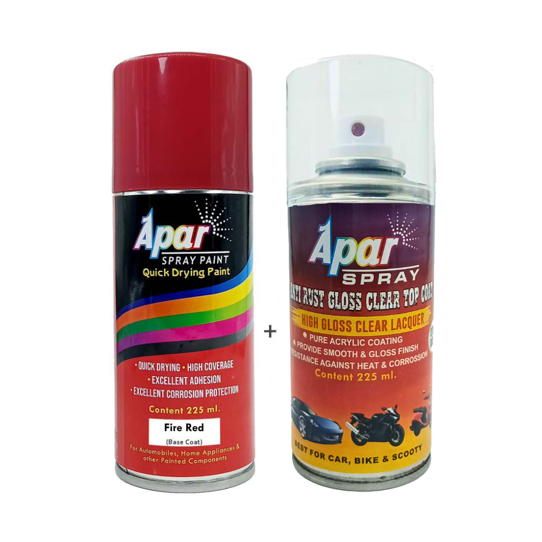 APAR Automotive Spray Paint Fire Red - 225 ml
