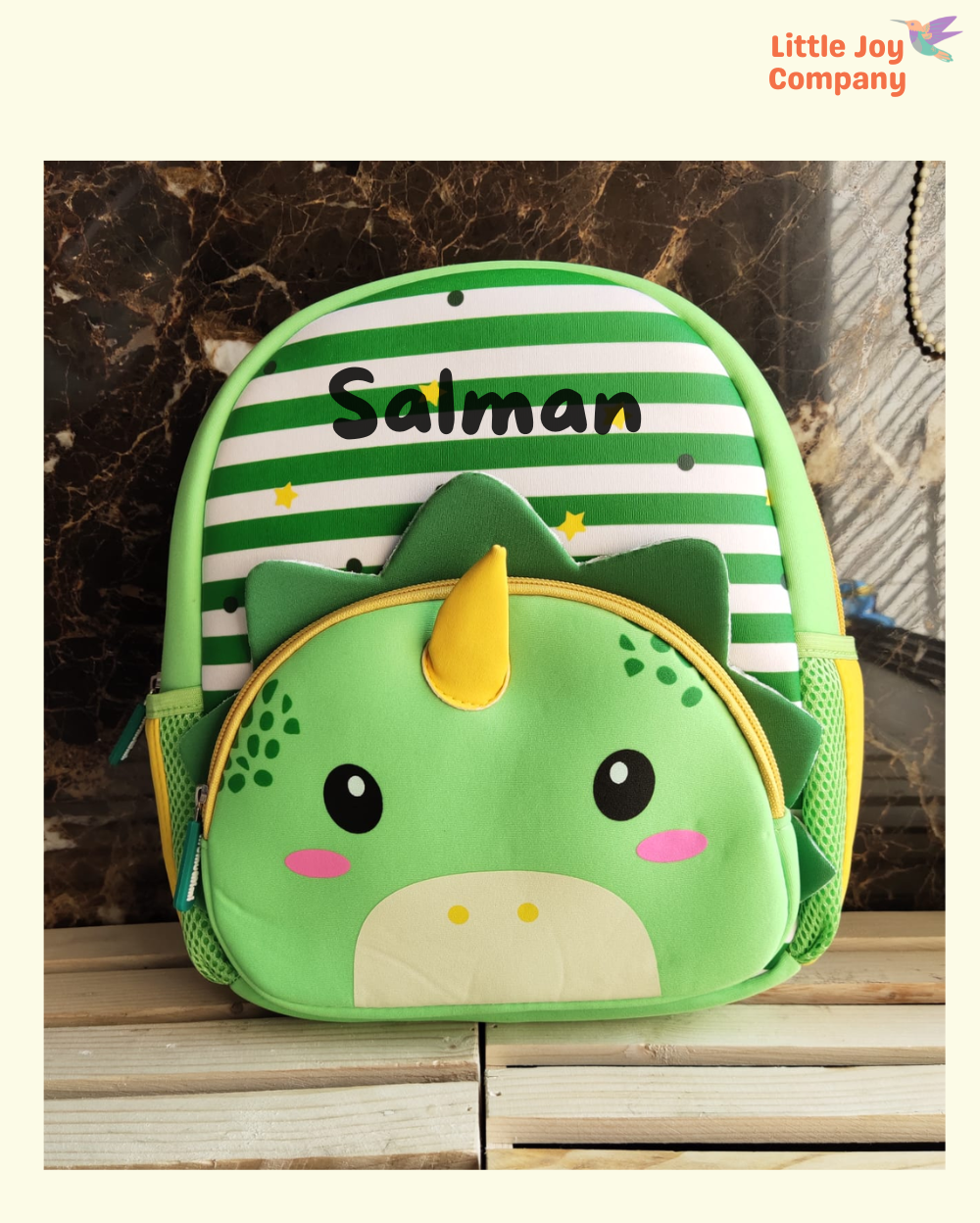 Green Dino Adore Toddlers Backpack - Little Joy Company