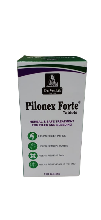 Dr. Veda's Pilonex Forte Tablets - 120 Tablets - PANASIA HERBAL PRIVATE ...