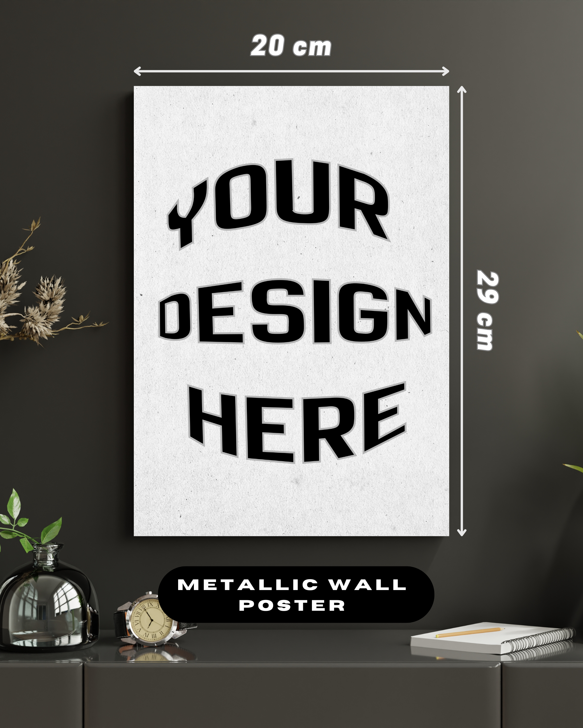 CUSTOMISED METAL PLATE POSTER A4 SIZE ALLUMINIUM 0.5mm - PRINT 'O' FUSION