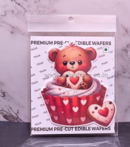 Edible wafer cuts Teddy Bear T308 - Bake and Beyond