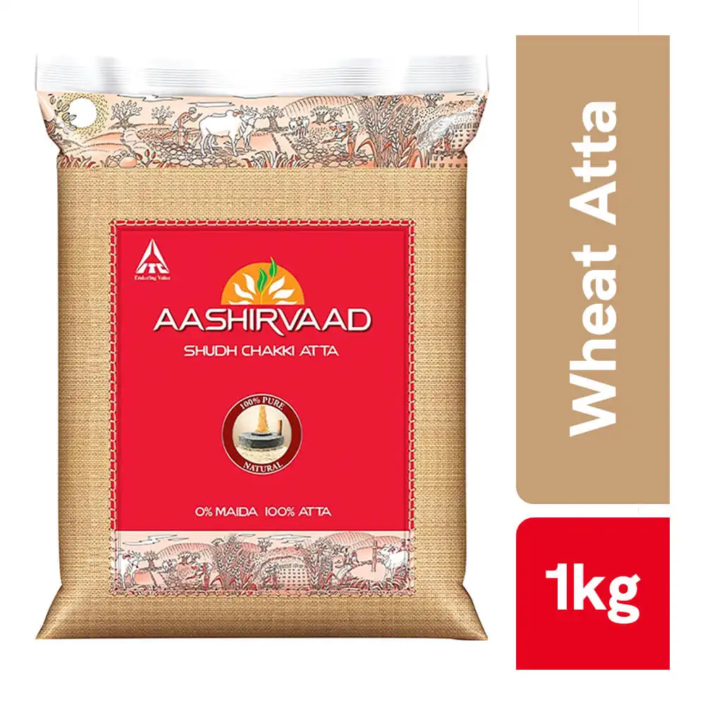 Aashirvaad Superior MP Atta, 1kg - Square Bazar