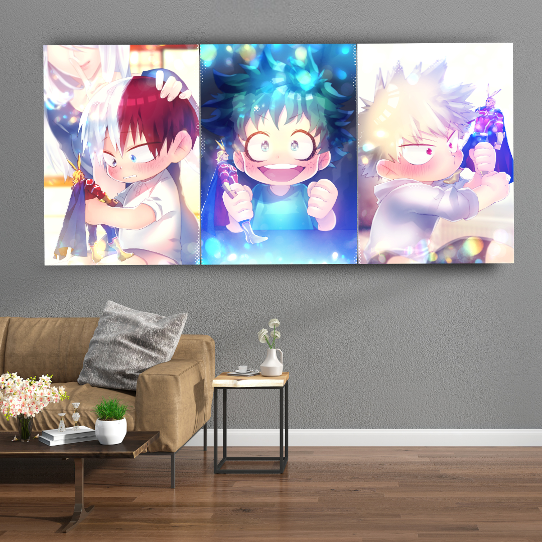 Izuku Midoriya, Shoto Todoroki & Katsuki Bakugou (My Hero Academia ...