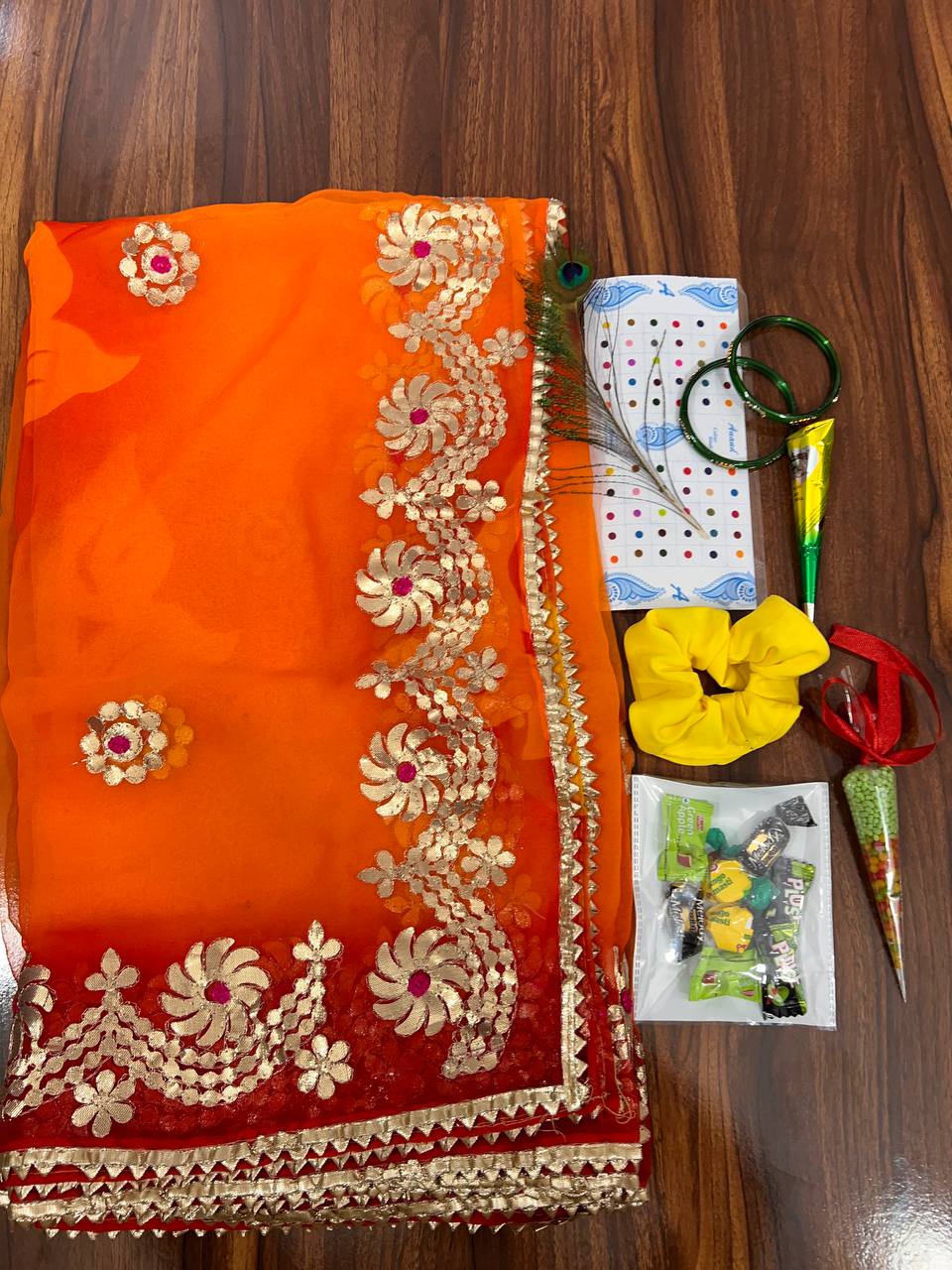 Rakhi Teej Hamper Of 8 Items (SKU002) - TITLEE DUPATTA'S