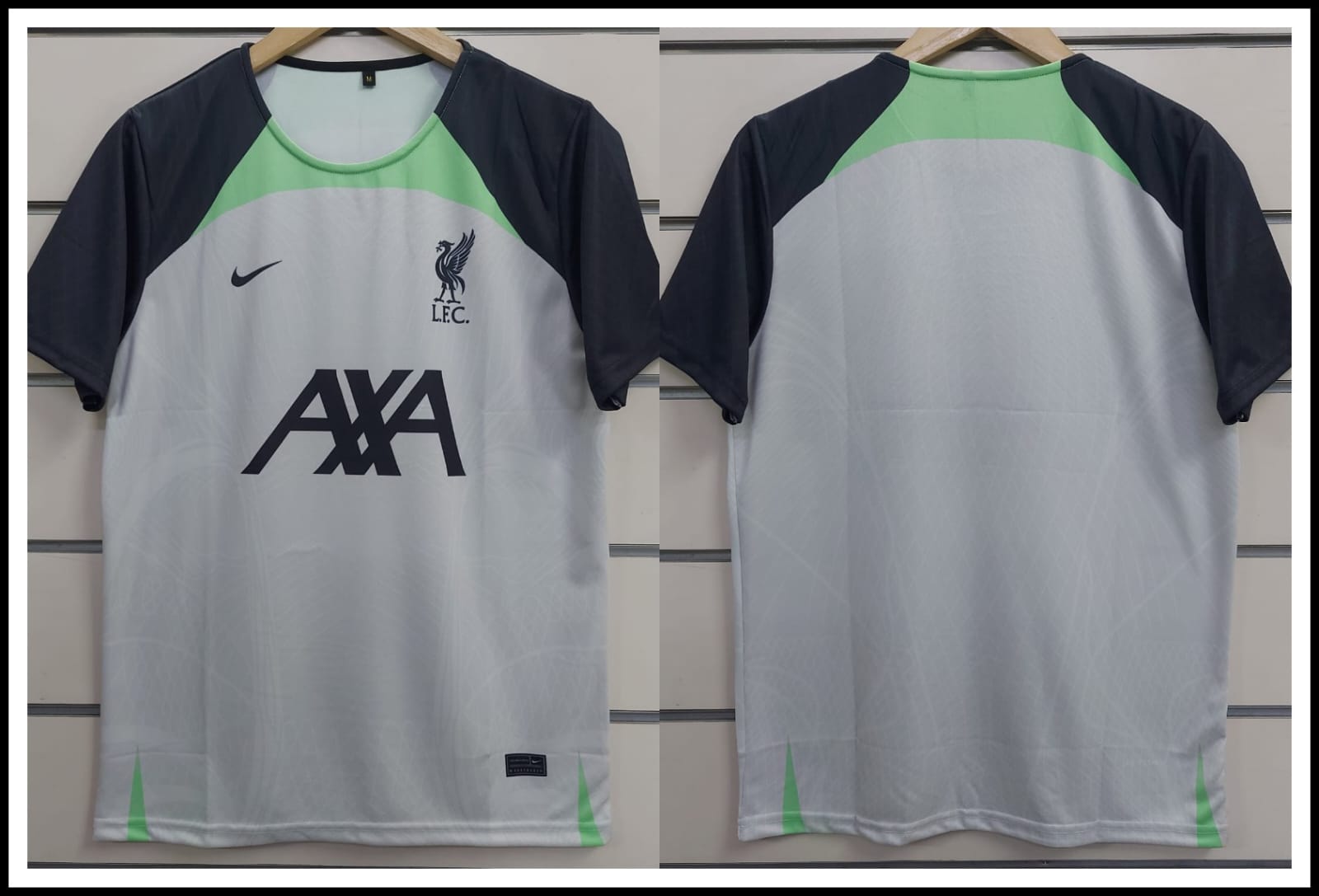 LIVERPOOL 23-24 TRAINING JERSEY WHITE COLOR HALF SLEEVE SUBLIMATION ...