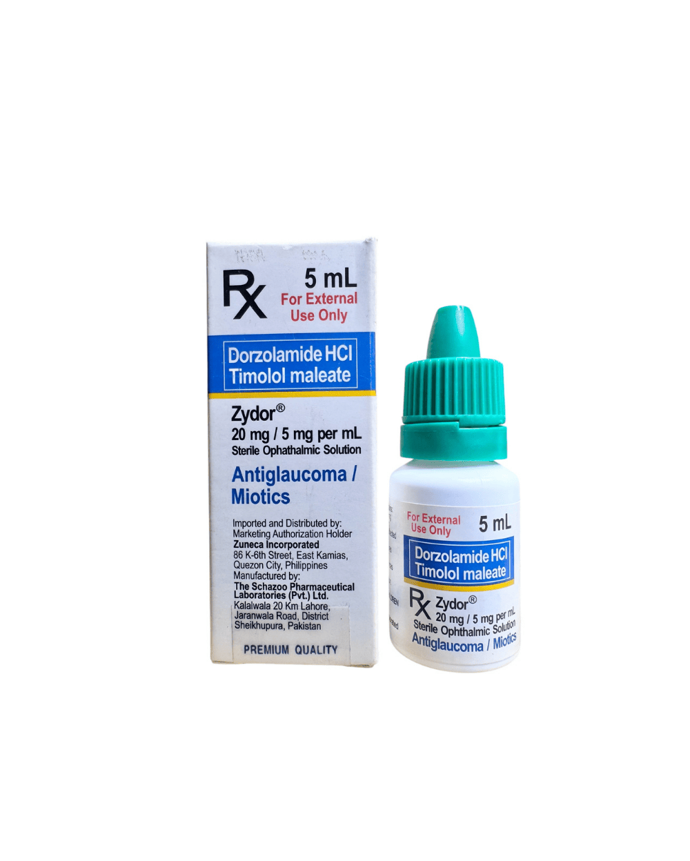 Zydor (Dorzolamide HCI Timolol maleate) 20 mg / 5 mg per mL Sterile ...