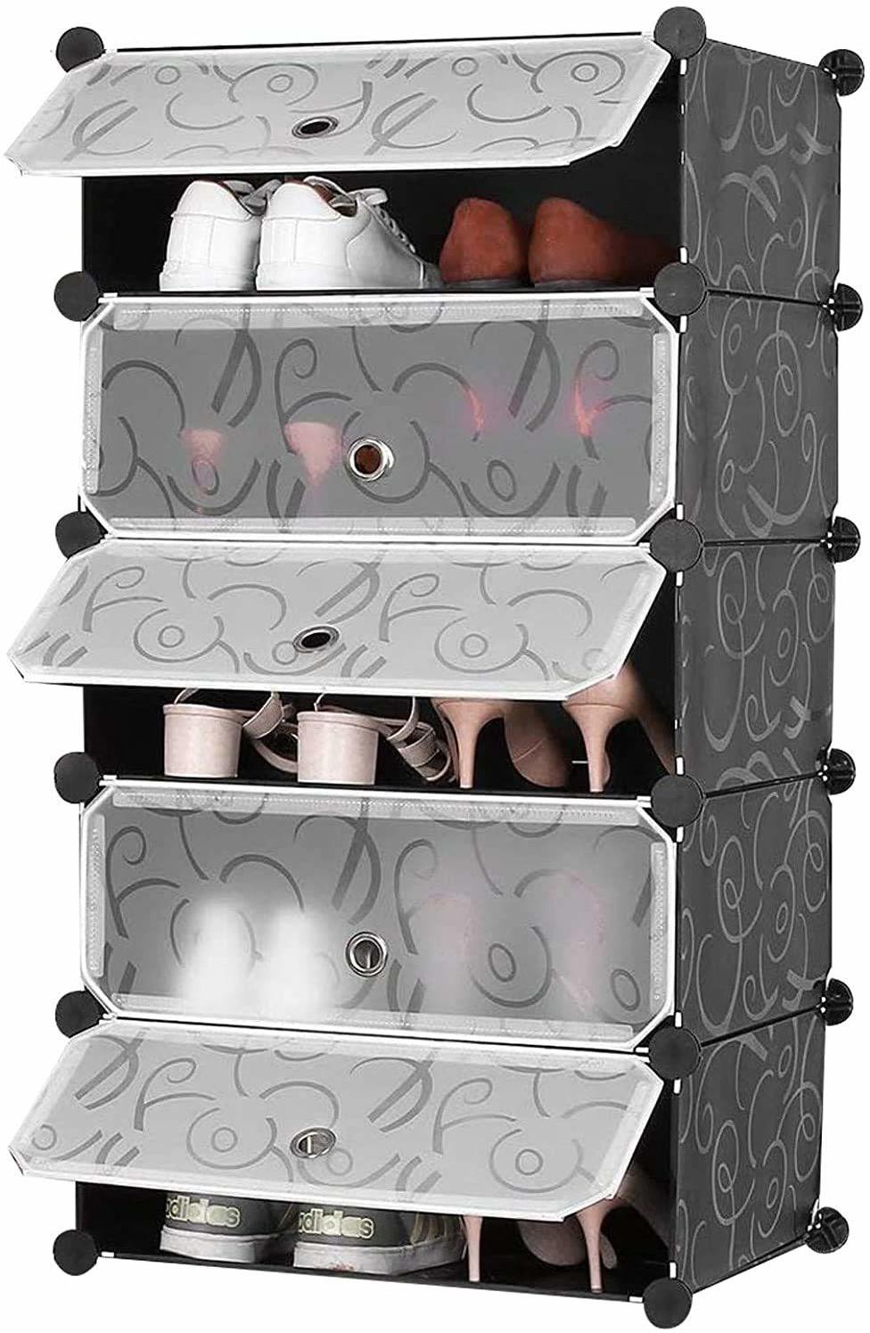 DIY Shoe Rack Organiser - Plastic Shoe Cabinets - Multi-purpose ...