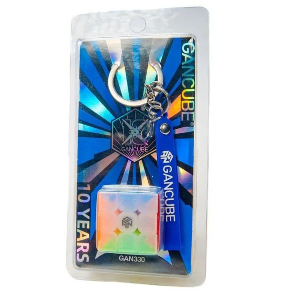 GAN 330 3x3 Mini Keychain - Compact & Portable Puzzle