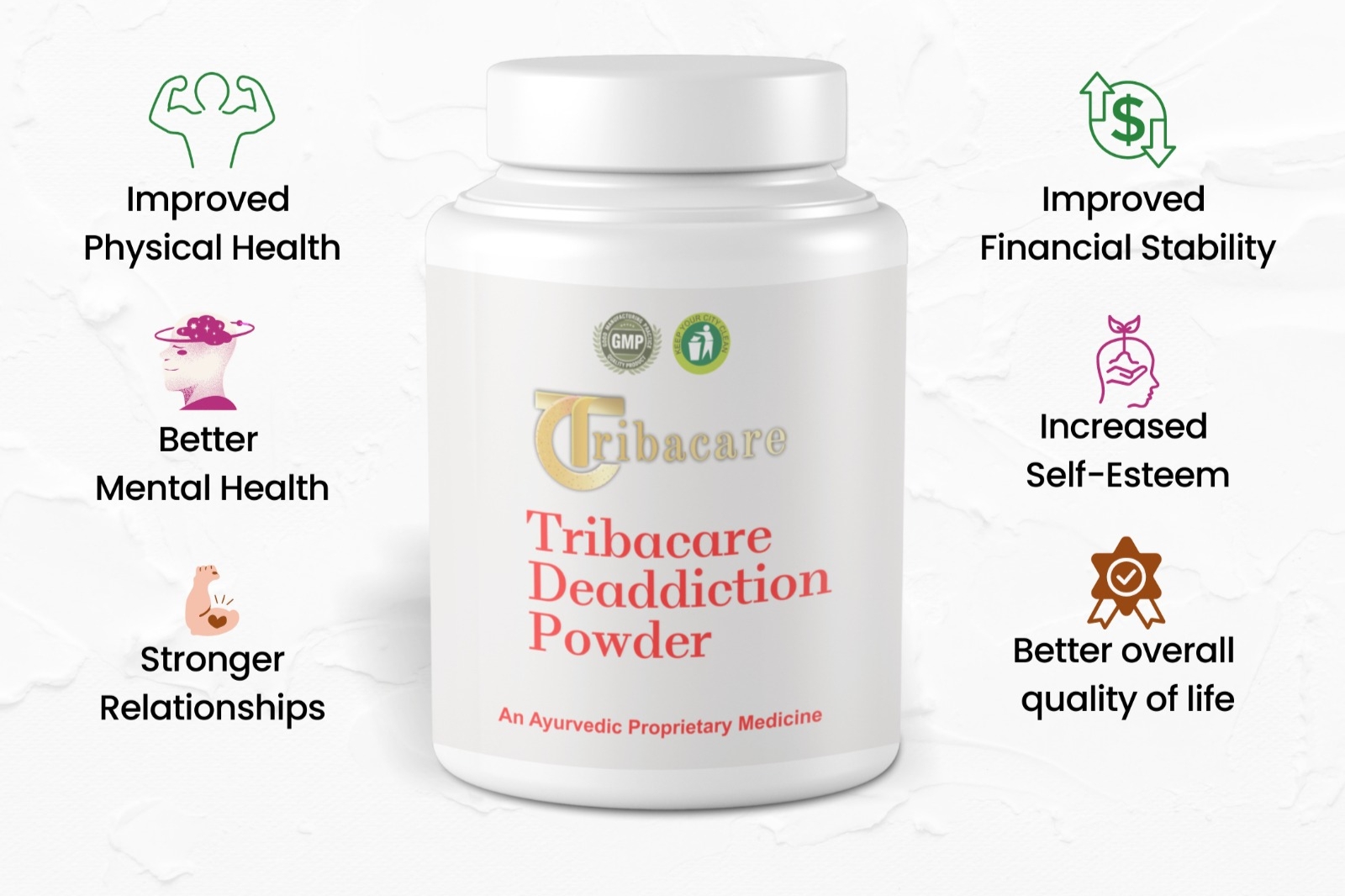 Tribacare Alcohol Drink Stop Addiction Powder - Tribacare Ayurved