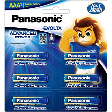 Panasonic AAA EVOLTA ALKALINE BATTERY 1.5V Pack of 6