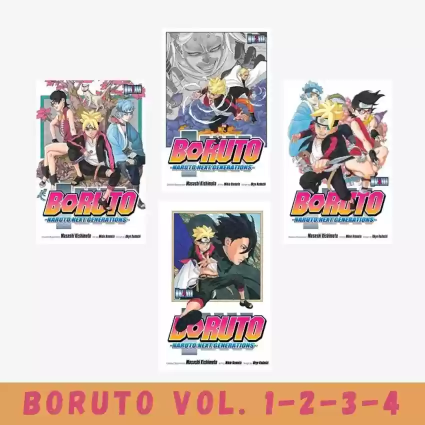 Boruto: Naruto Next Generations, Manga Combo Set, Vol. 1,2,3 & 4 ...