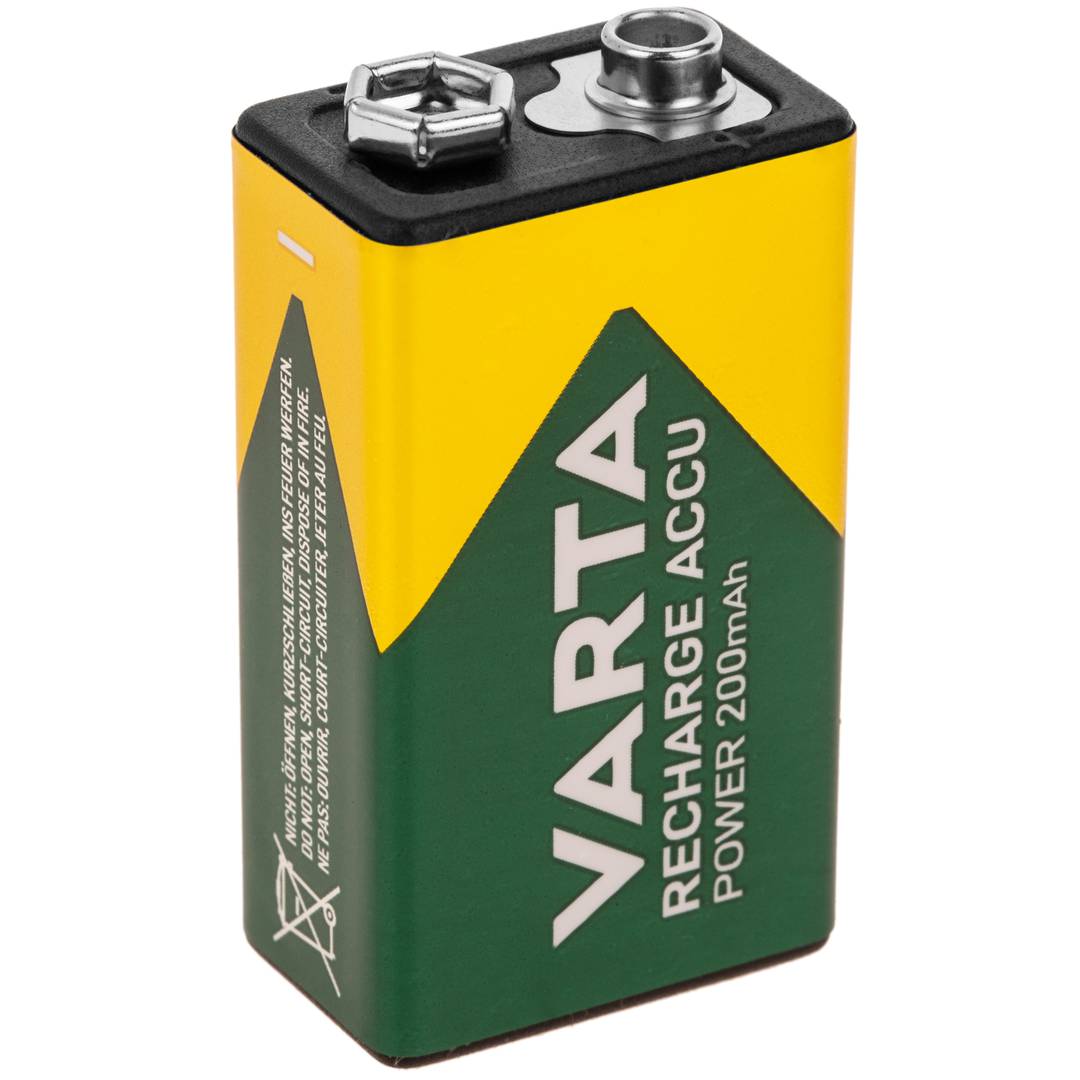 VARTA 9V 200MAH NI-MH RECHARGEABLE BATTERY