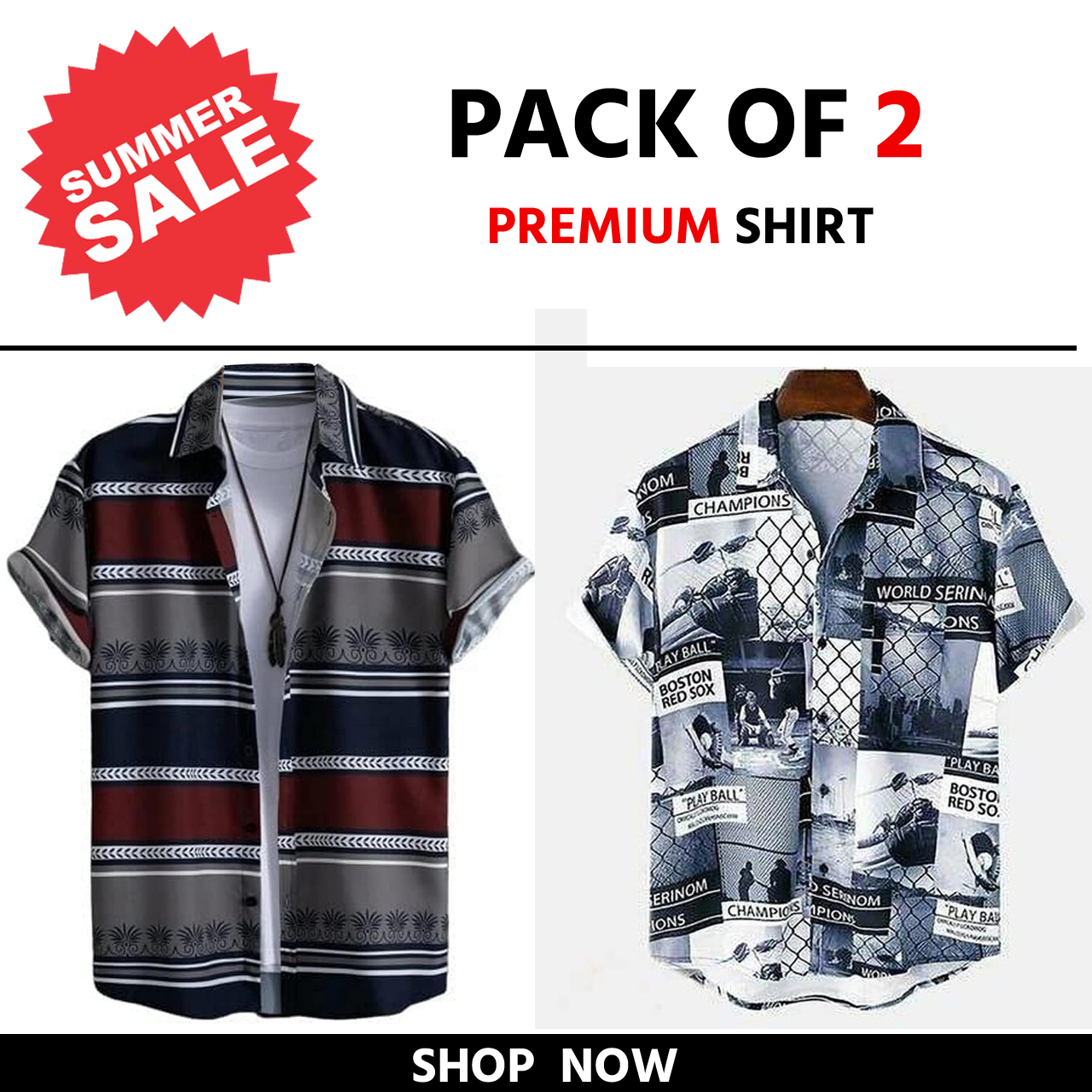 Men Stylish Printed Shirt Combo-522 - Shirt City