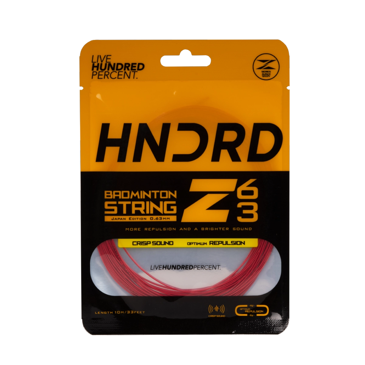 Hundred Z63 Badminton String (0.63 MM) - Warrior Sports (India)