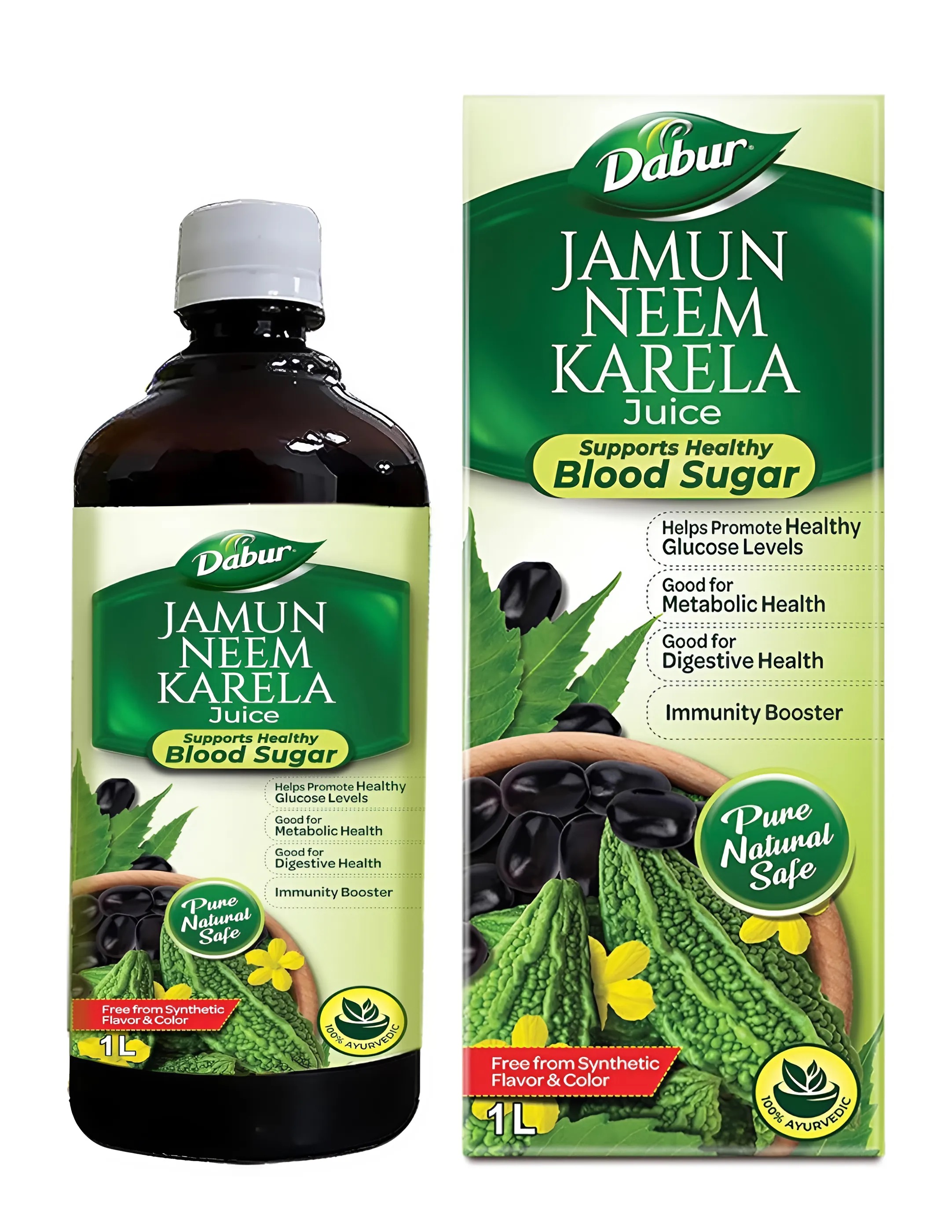 Dabur Jamun Neem Karela Juice - 1000ML - JAMUI AYURVEDIC