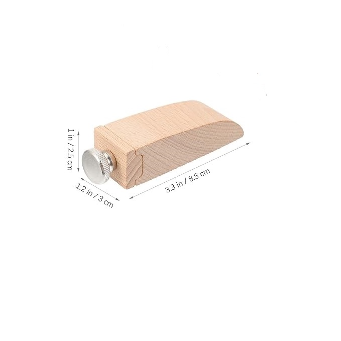 Wooden Sandpaper Block Wedge - India Leather Supply